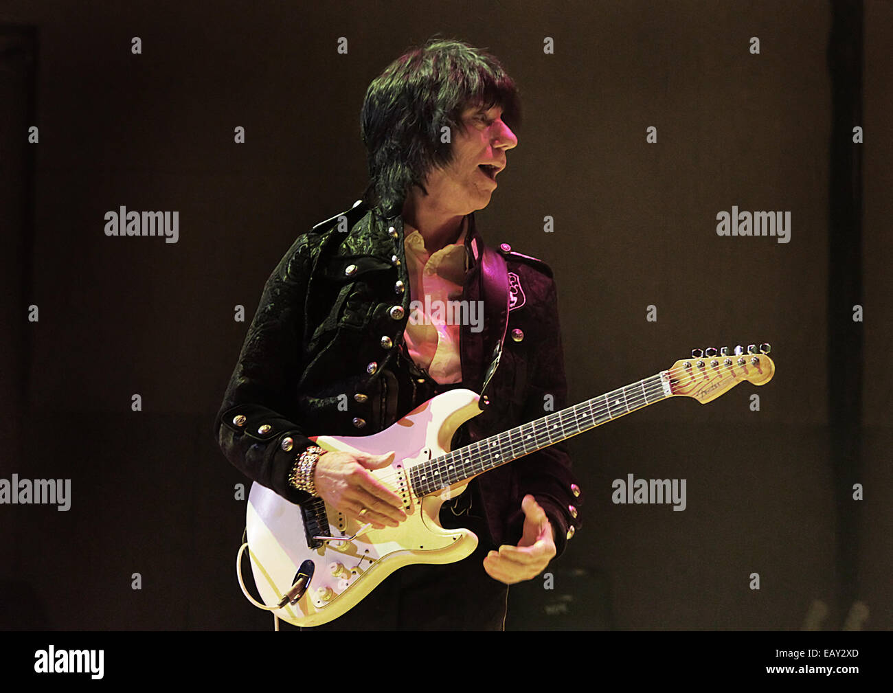 Jeff Beck performing live on stage at Manchester Bridgewater Hall ...