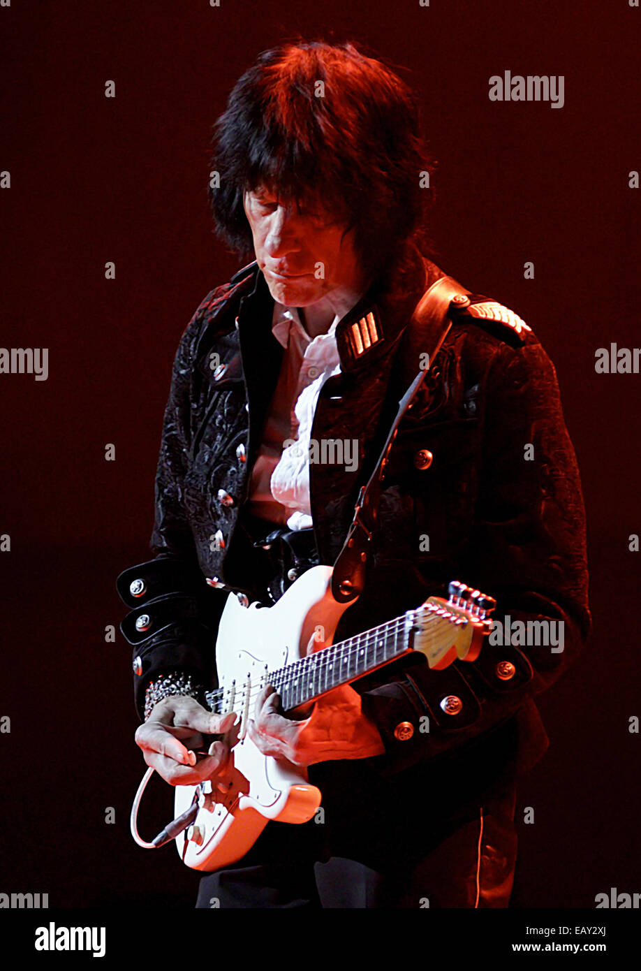 Jeff Beck performing live on stage at Manchester Bridgewater Hall ...