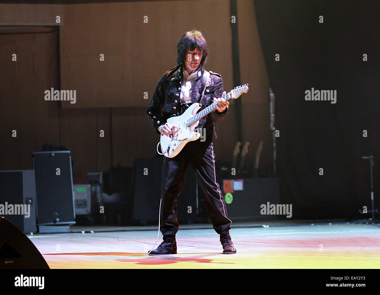 Jeff Beck performing live on stage at Manchester Bridgewater Hall ...