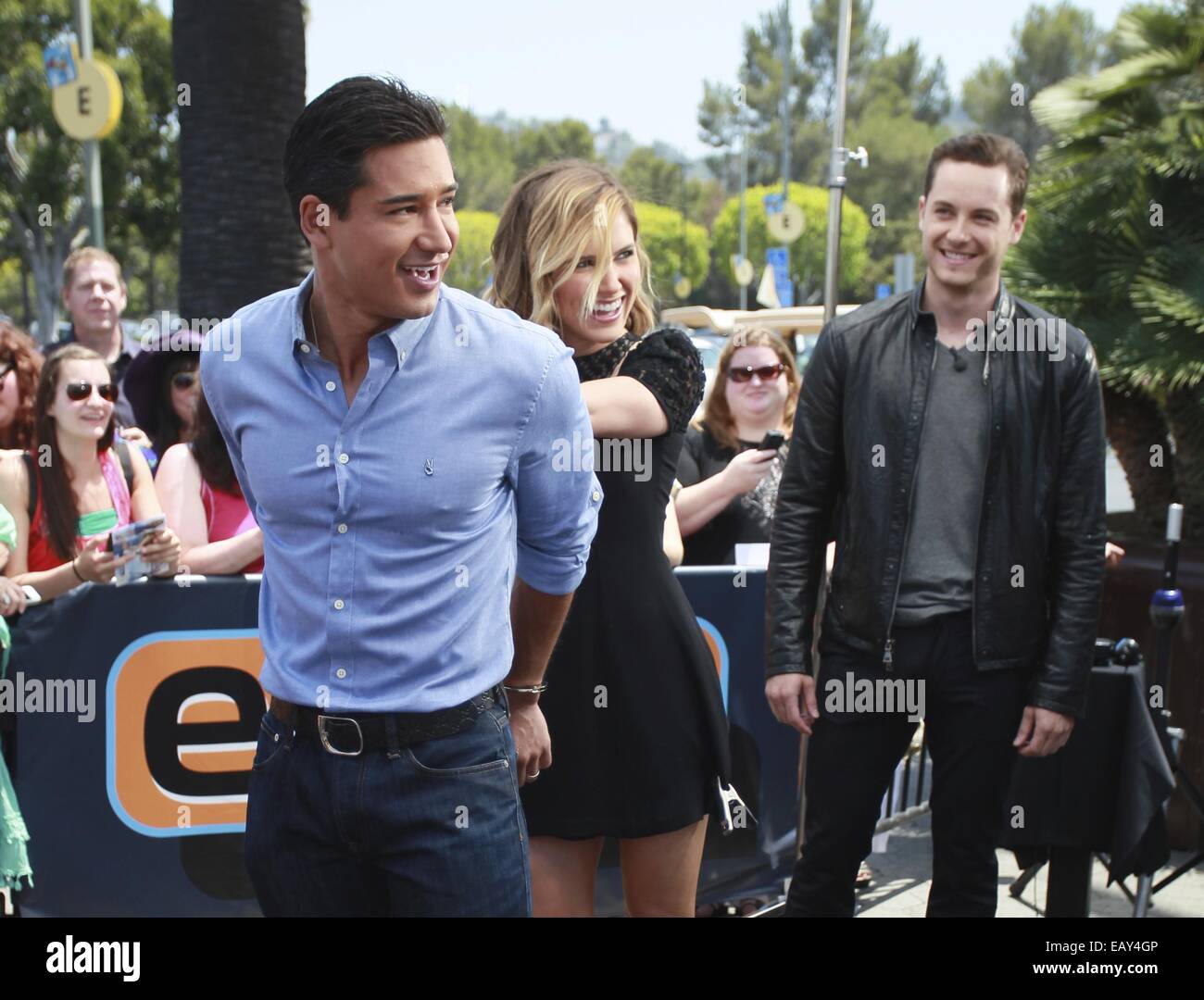 Sophia Bush and Jesse Lee Soffer seen at Universal Studios where they ...