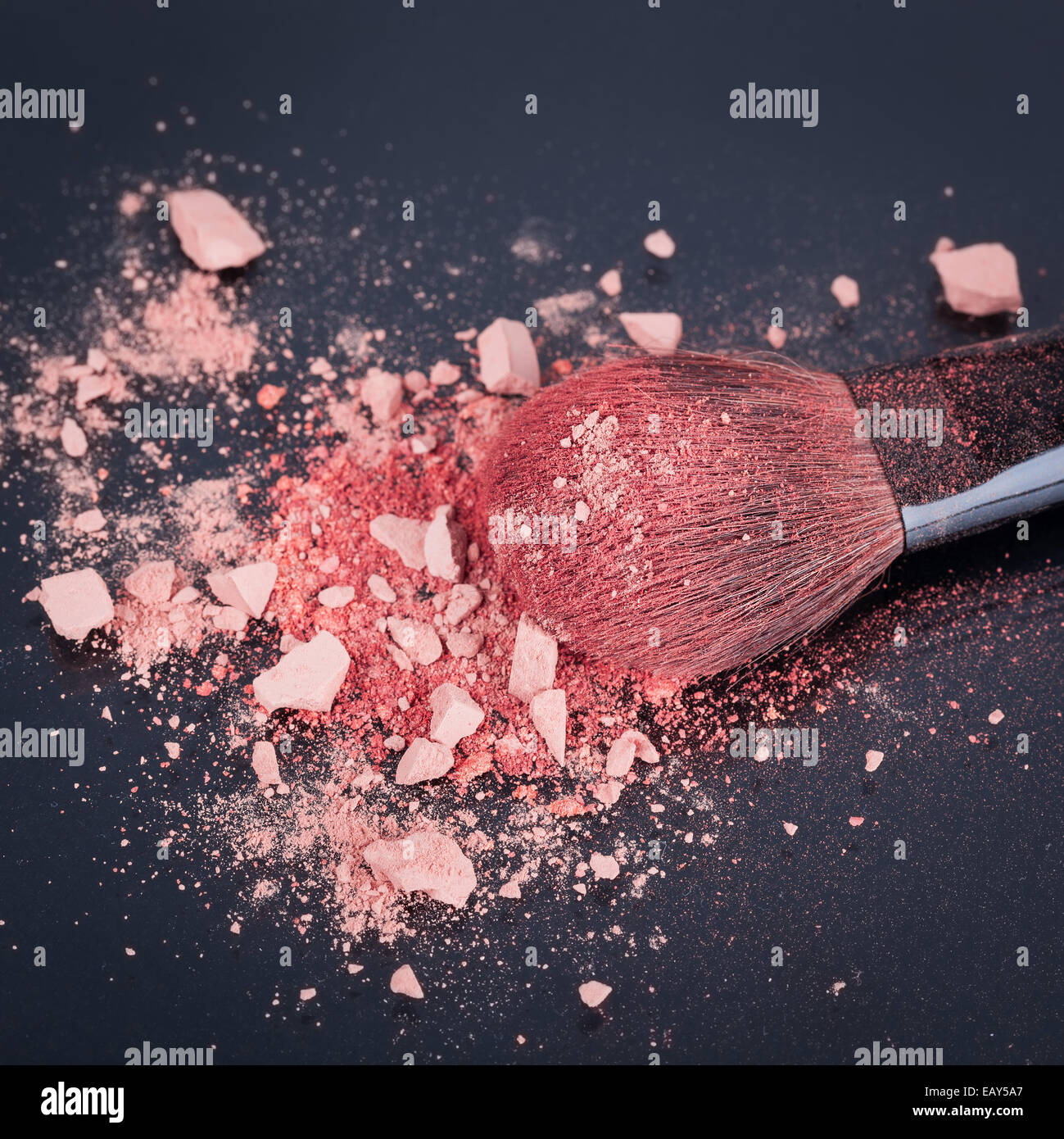 Face foundation powder product with crumbled texture Stock Photo - Alamy