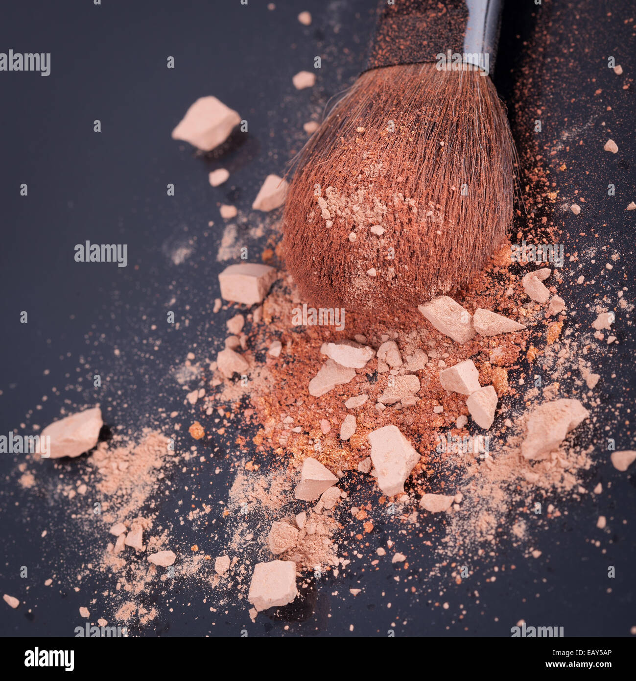 Face foundation powder product with crumbled texture Stock Photo - Alamy