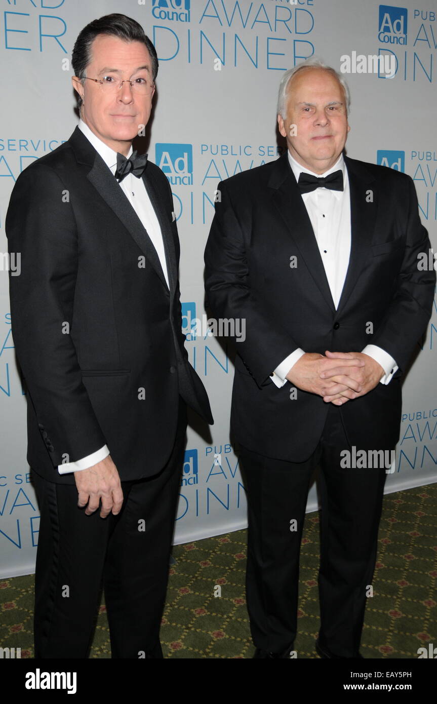 New York, New York, USA. 19th Nov, 2014. STEPHEN COLBERT and FREDERICK ...