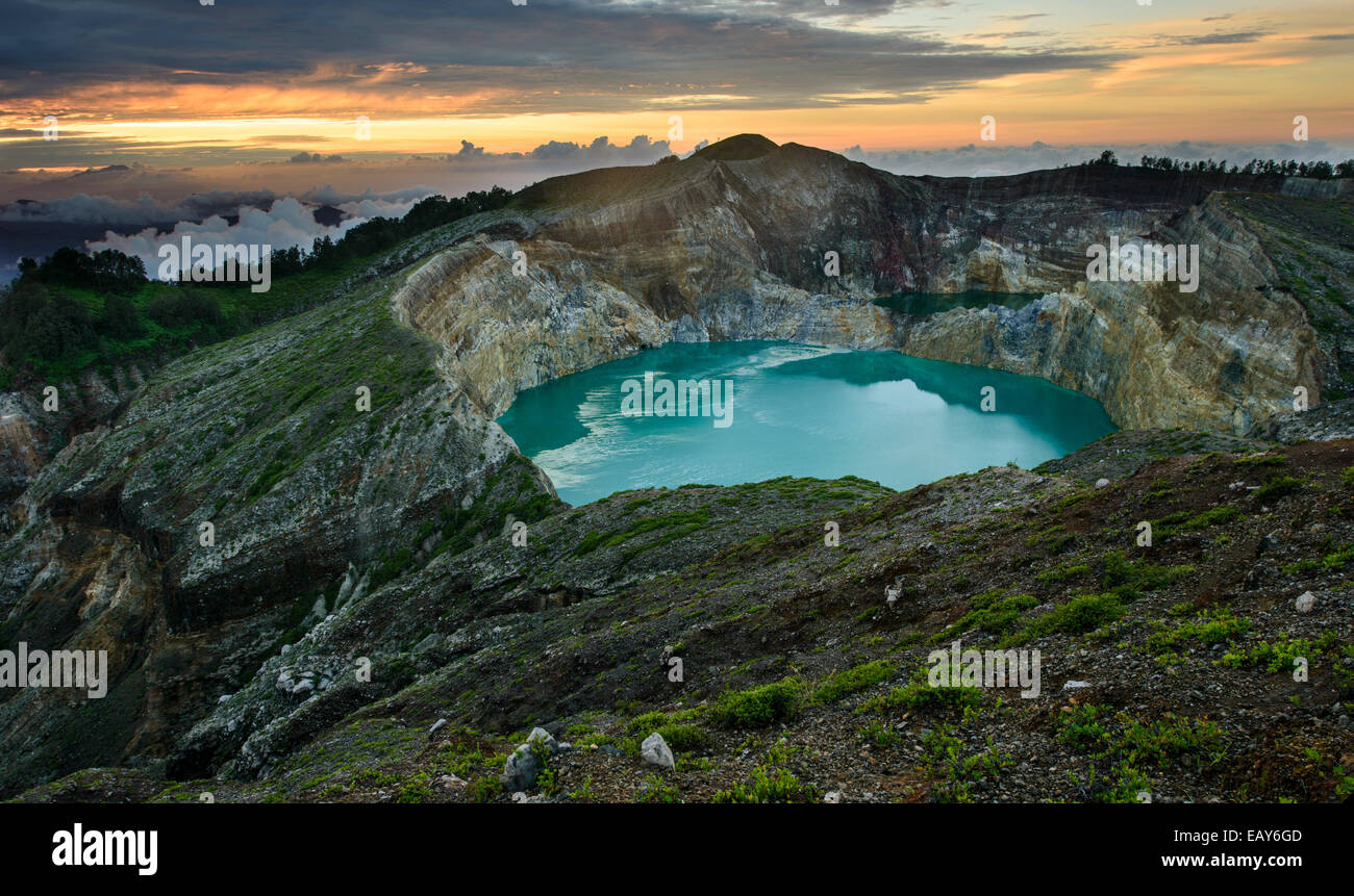 Kelimutu volcano hi-res stock photography and images - Alamy