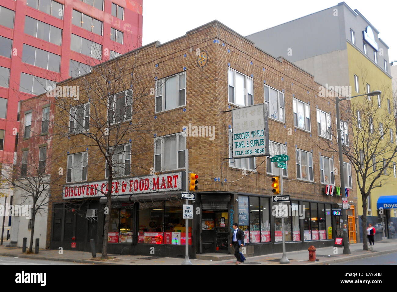 A building located on Race Street in Philadelphia, featuring typical ...