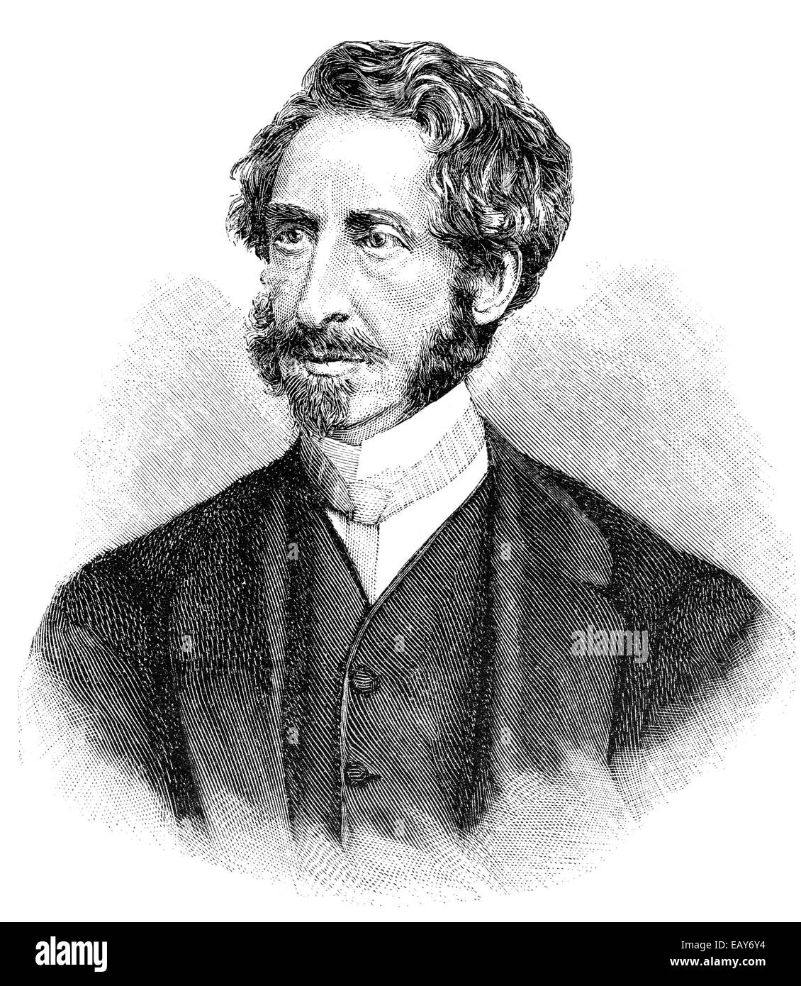 portrait of Edward George Earle Lytton Bulwer-Lytton, 1803 - 1873, an ...