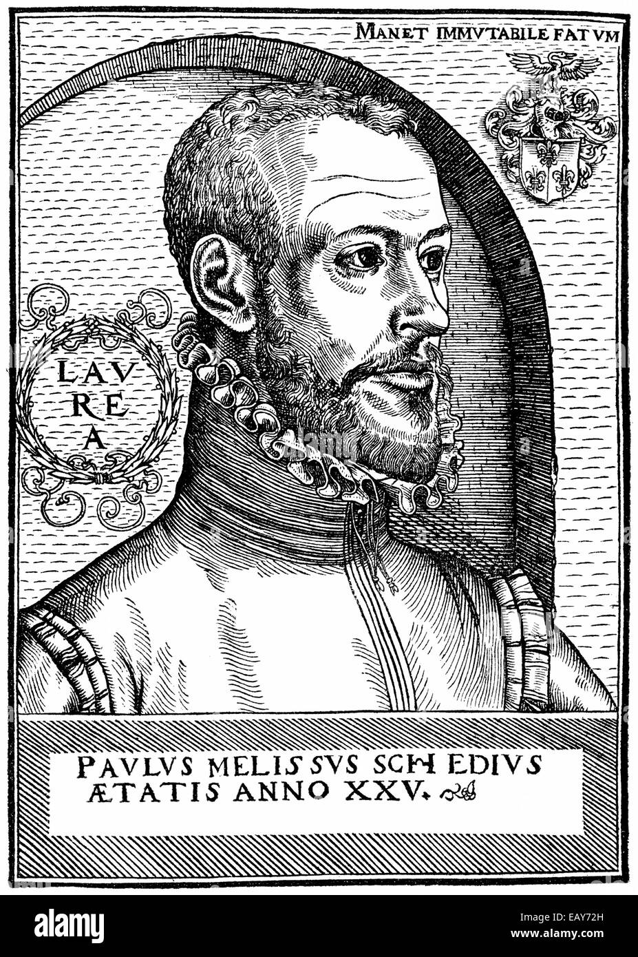 Paul Melissus, or Paul Schede, Paulus Schedius Melissus, 1539 - 1602 ...