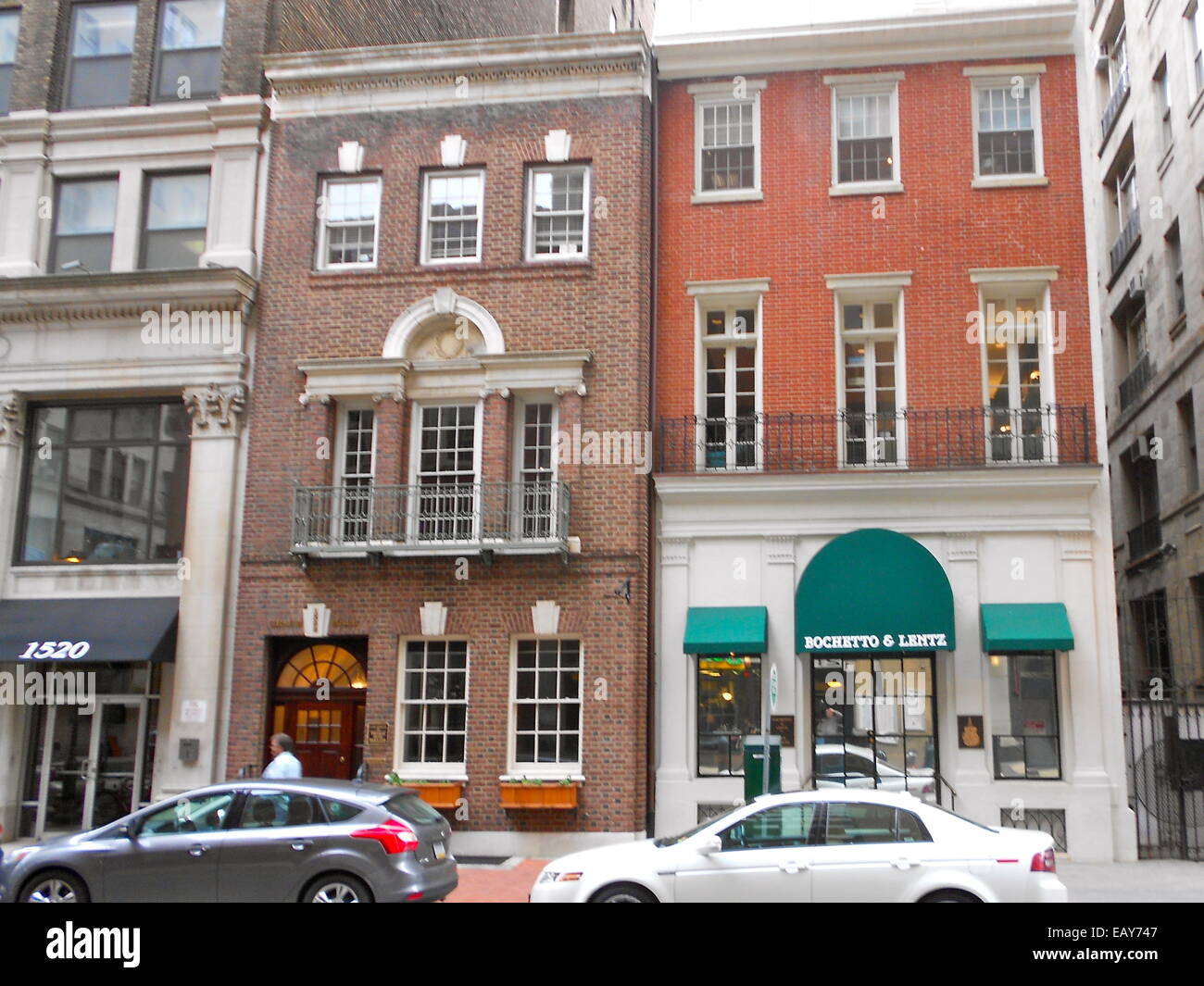 The buildings at 1522-24 Locust Street in Philadelphia, PA, are part of ...