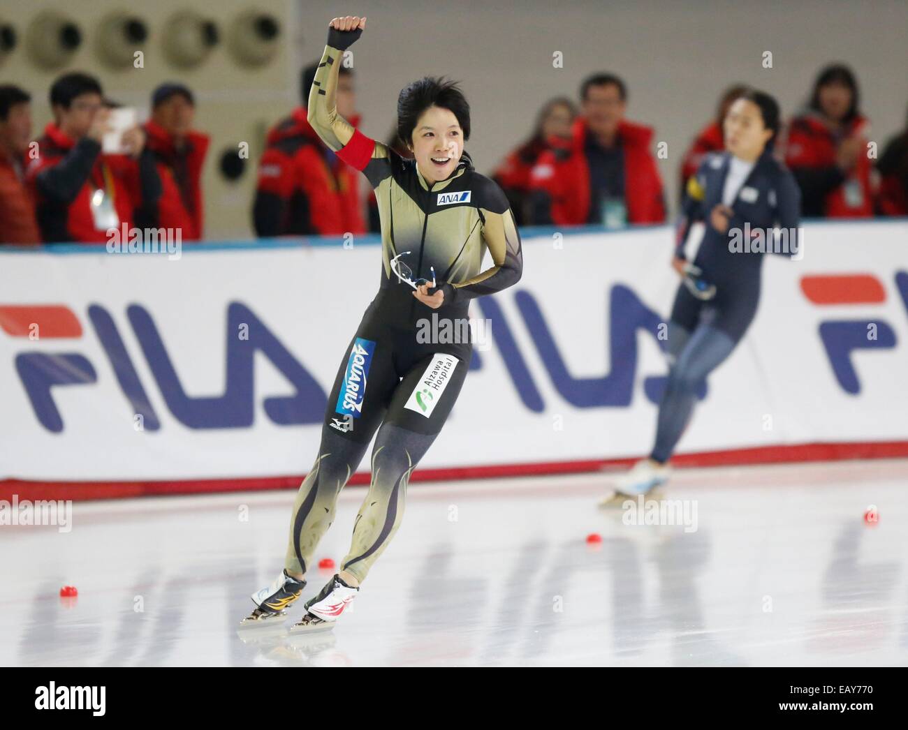 Seoul, South Korea. 21st Nov, 2014. (L-R) Nao Kodaira (JPN), Lee Sang ...