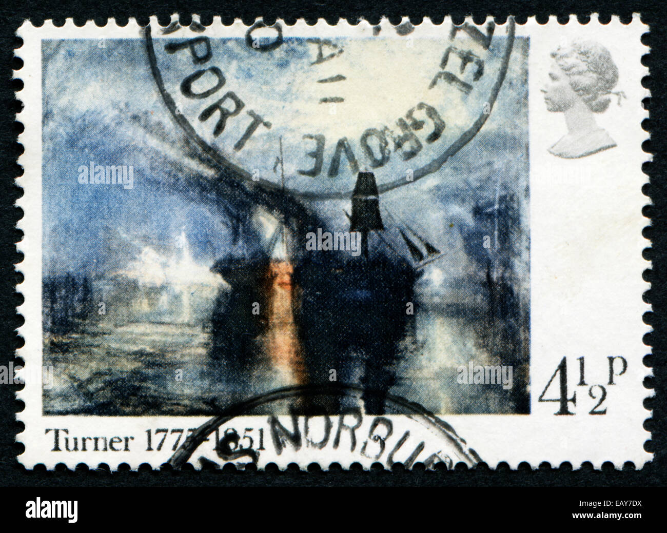 UNITED KINGDOM - CIRCA 1975: A stamp printed in Great Britain shows a ...