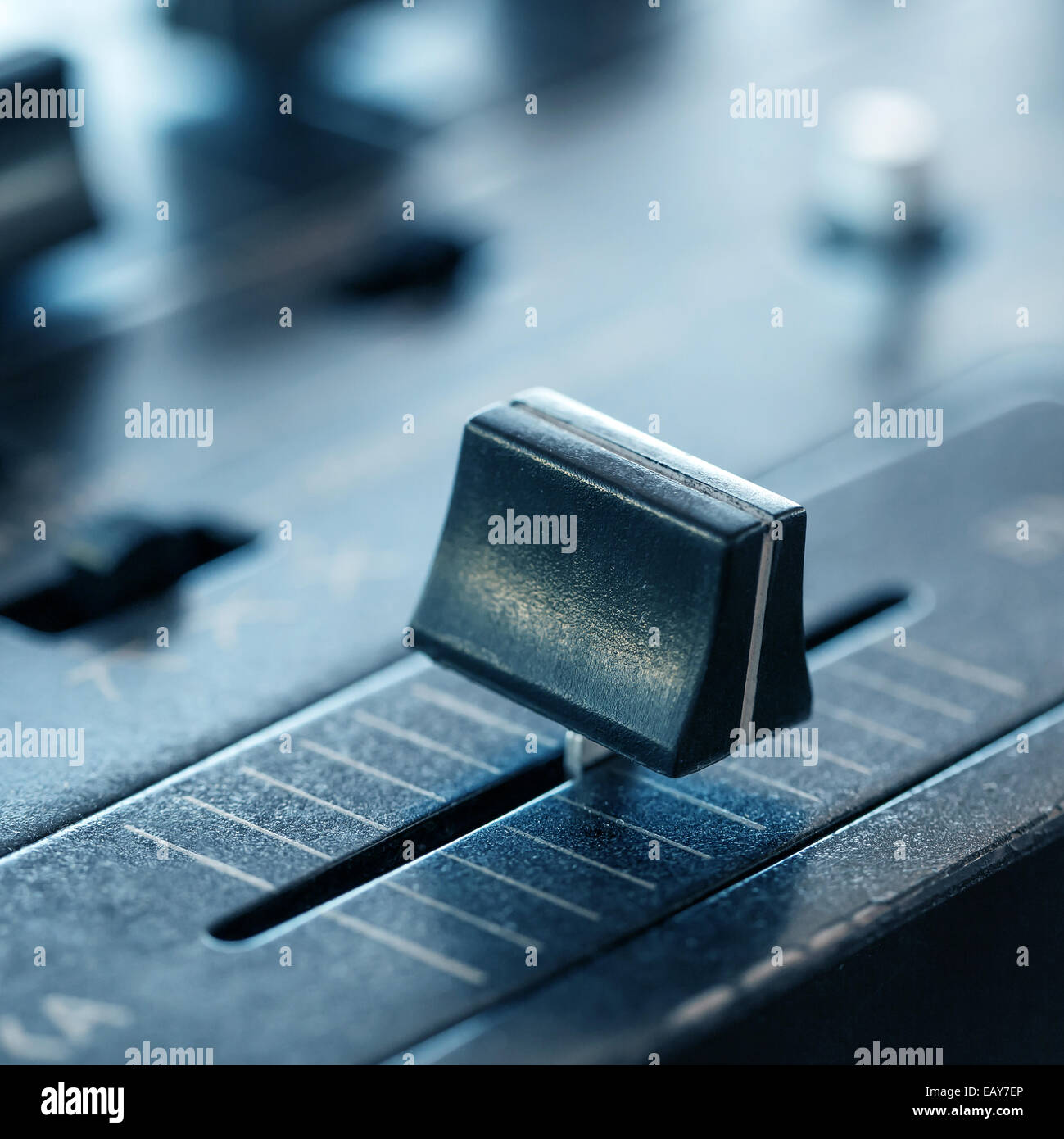 Crossfader on dj mixer in club, closeup Stock Photo - Alamy