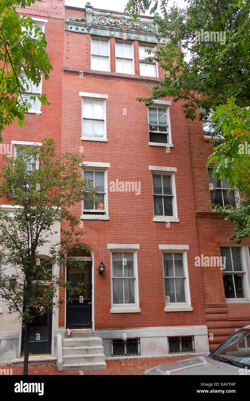 Spruce Street in Philadelphia, Pennsylvania, a street known for its ...