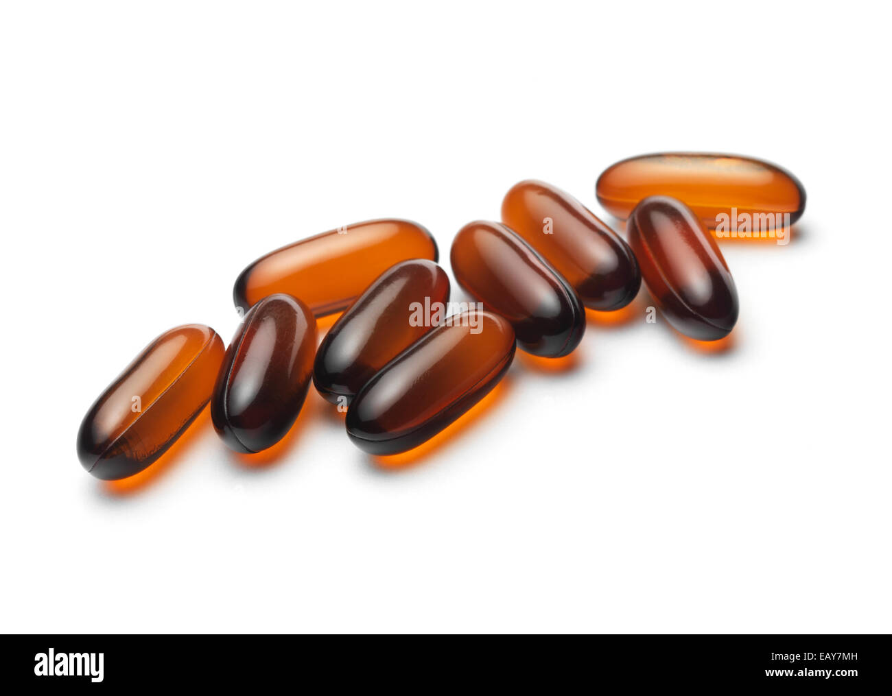 Gel Capsule on white background Stock Photo - Alamy