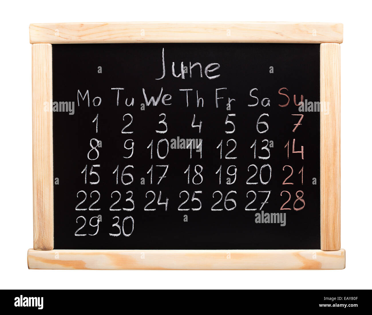 June 2015 calendar hi-res stock photography and images - Alamy