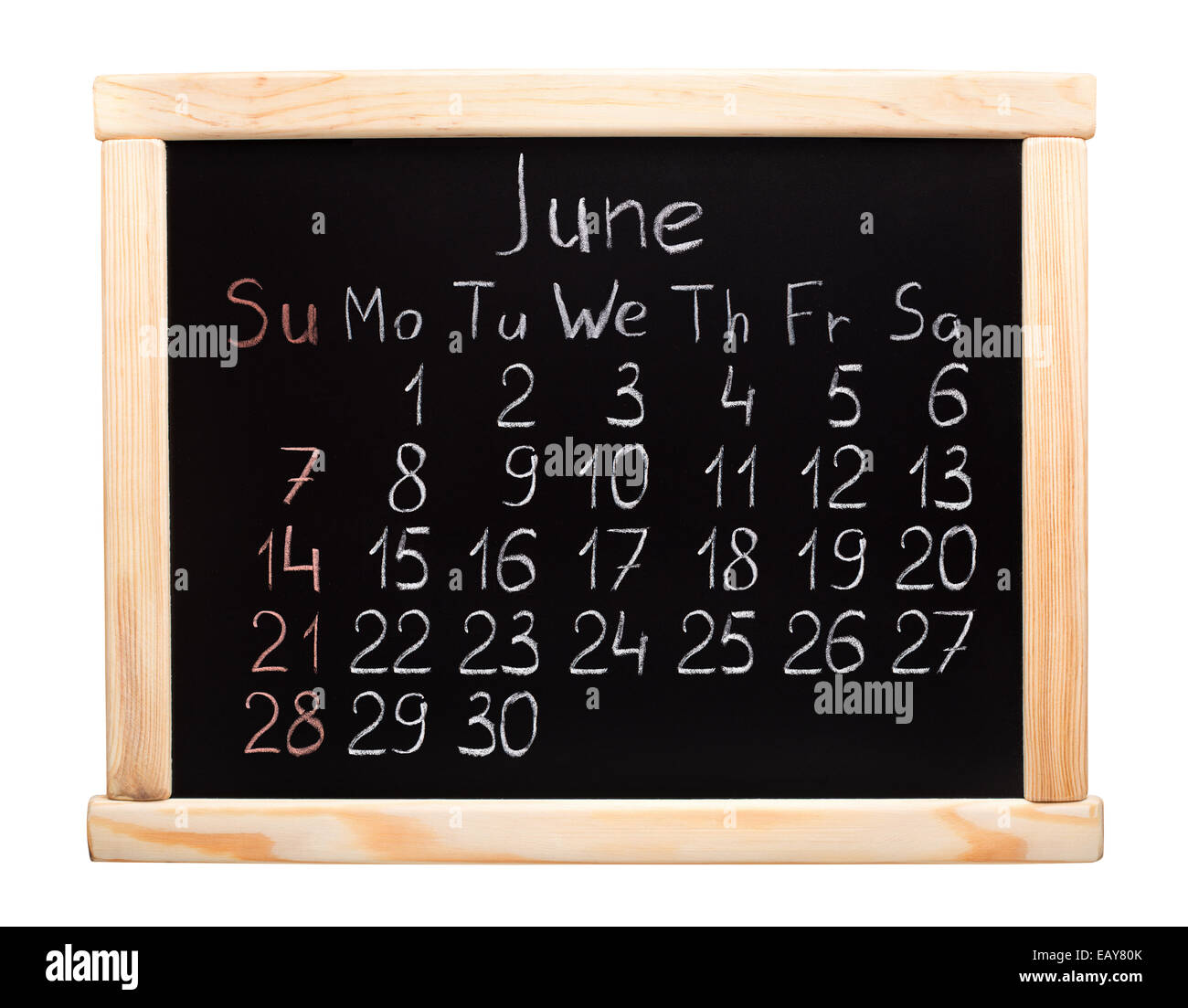 June 2015 calendar hi-res stock photography and images - Alamy