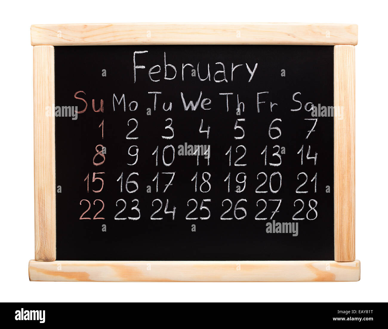 February 2015 calendar hi-res stock photography and images - Alamy