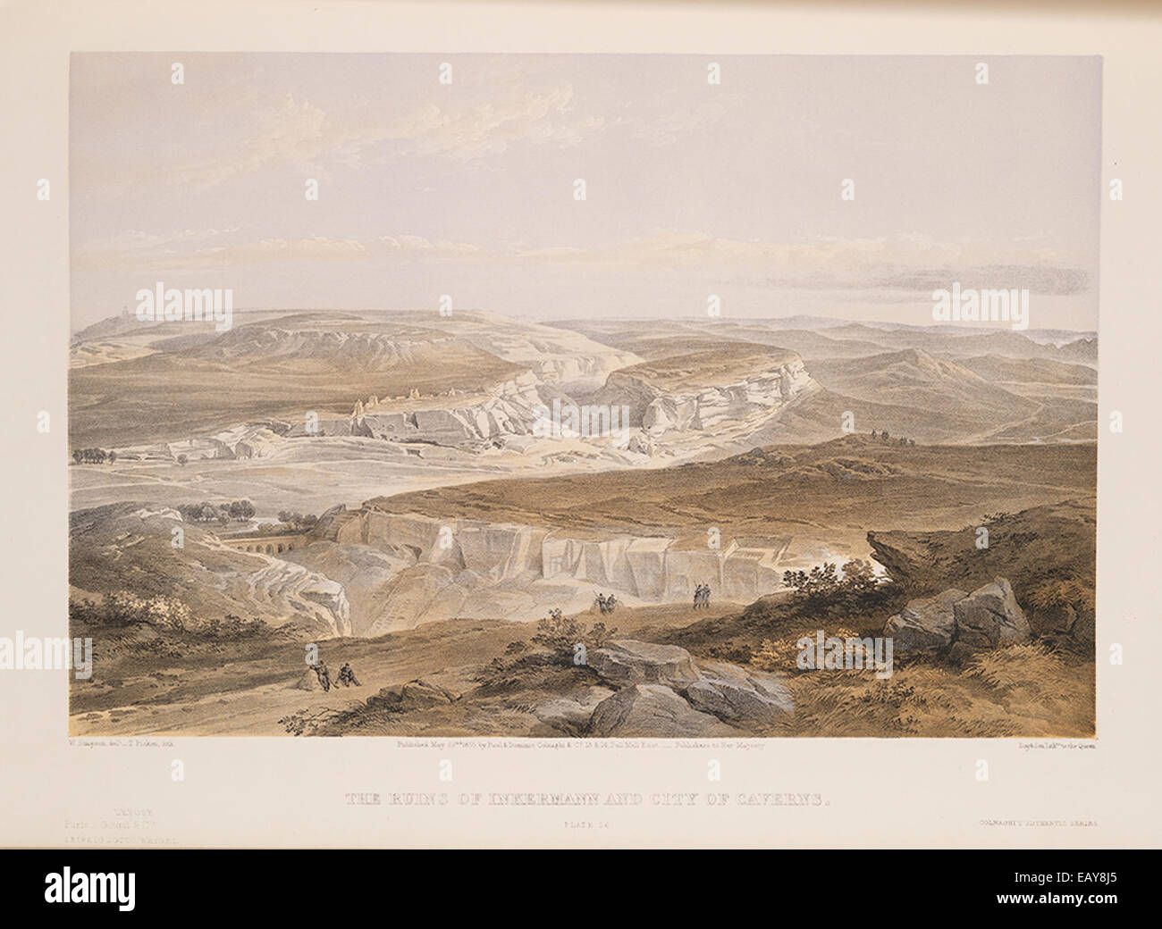 The *Ruins of Inkermann and City of Caverns* captures the destruction ...