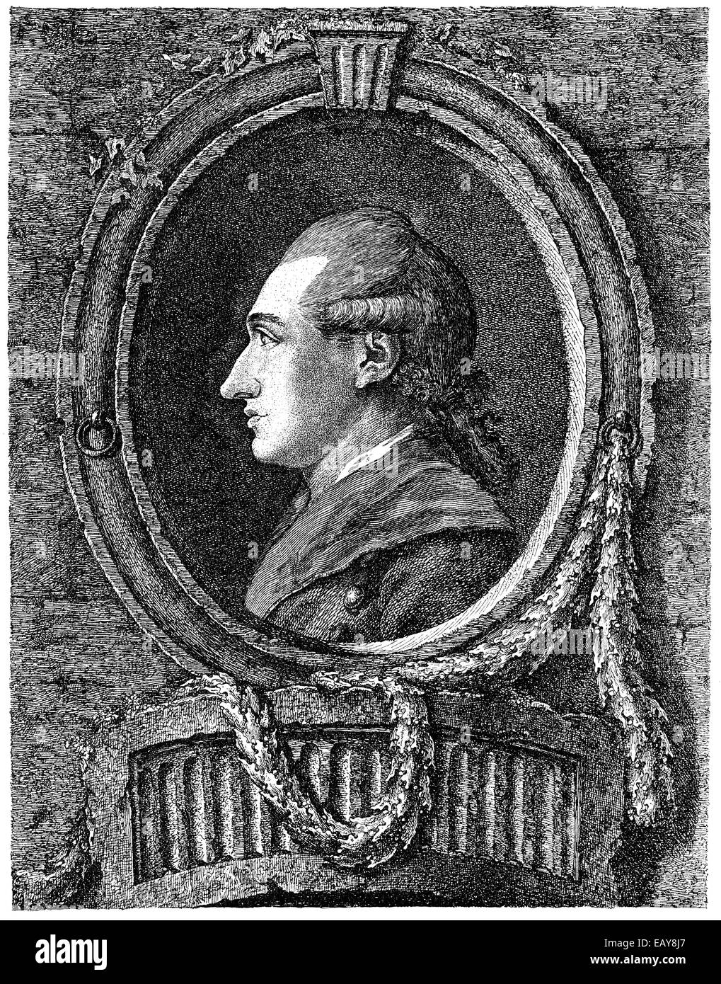 Johann Wolfgang von Goethe, 1749 - 1832, a German poet, Johann Wolfgang ...