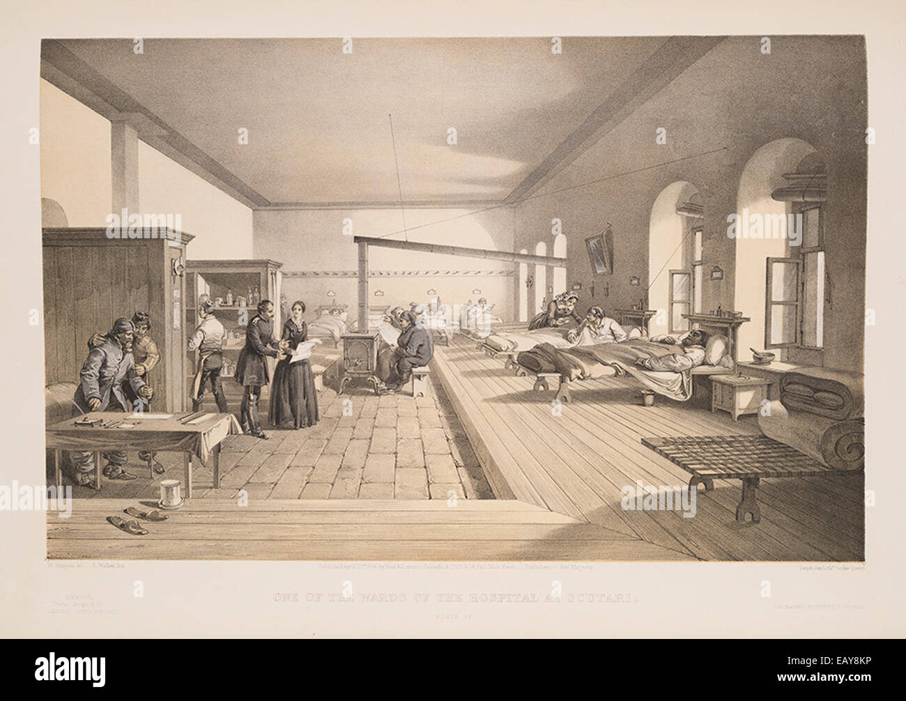 This image shows one of the wards of the hospital at Scutari during the ...