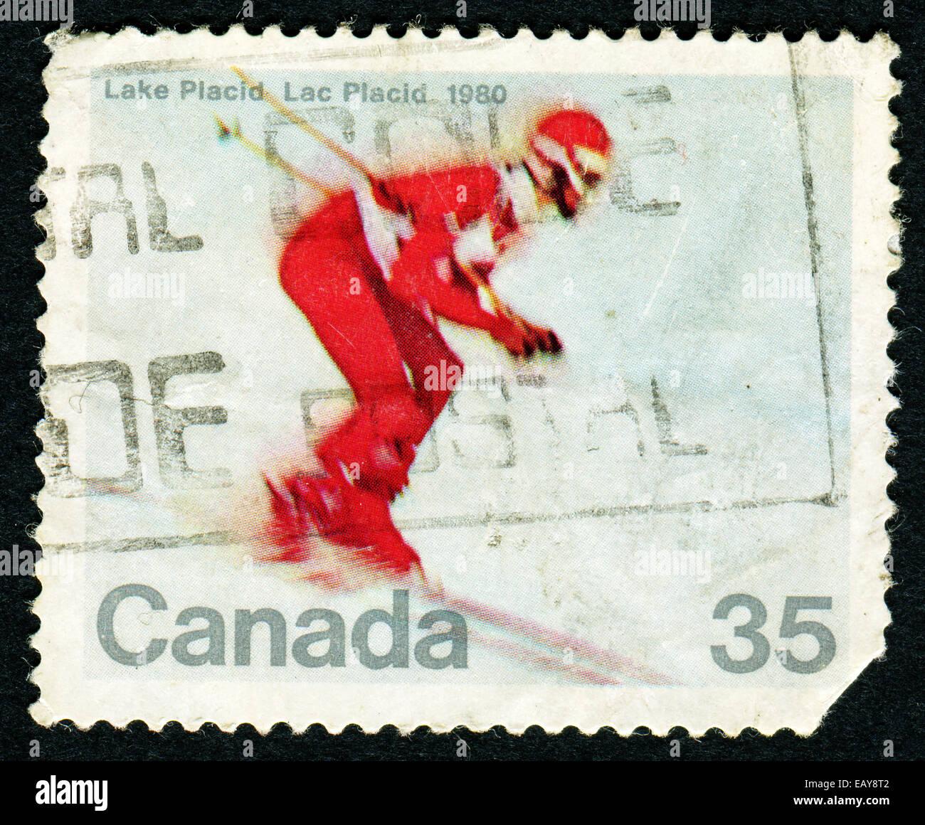CANADA - CIRCA 1980: Postage stamp printed in Canada with image of a ...