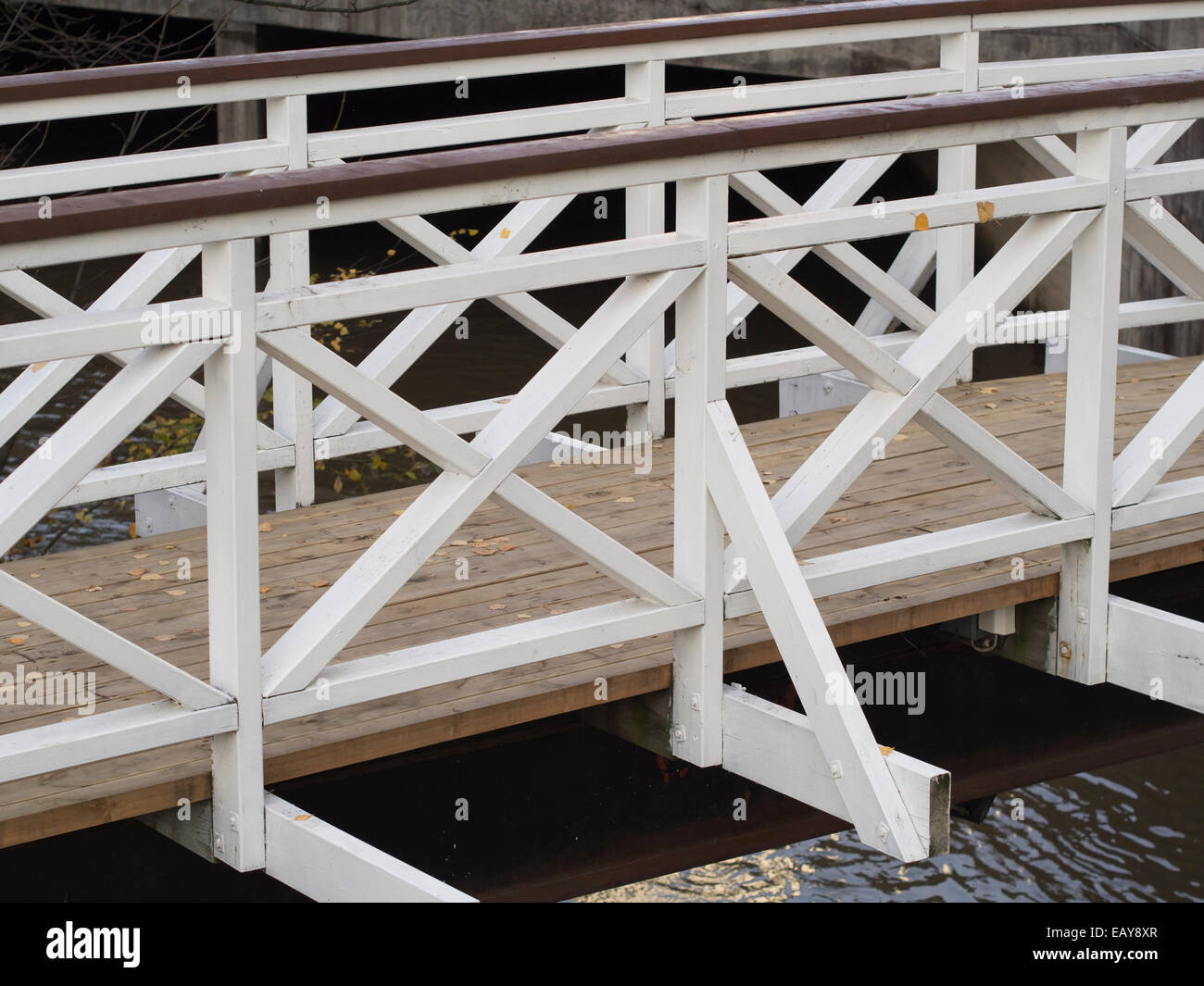 White pedestrian footbridge hi-res stock photography and images - Alamy