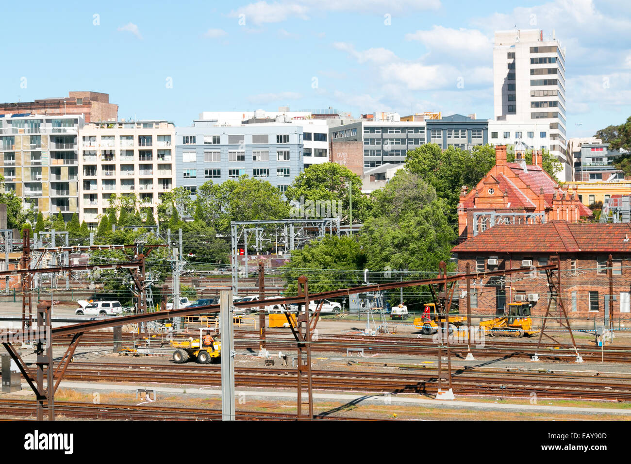 Sydney's central station and railway approach Stock Photo - Alamy