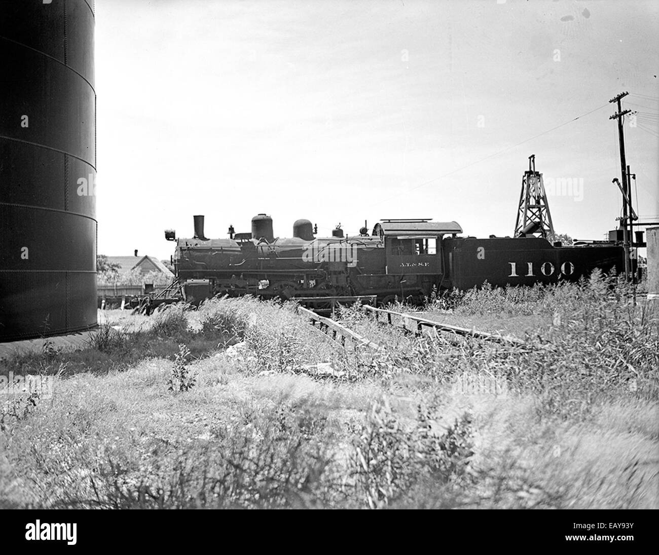 Atchison, Topeka & Santa Fe Railway’s Locomotive No. 1100 is showcased ...
