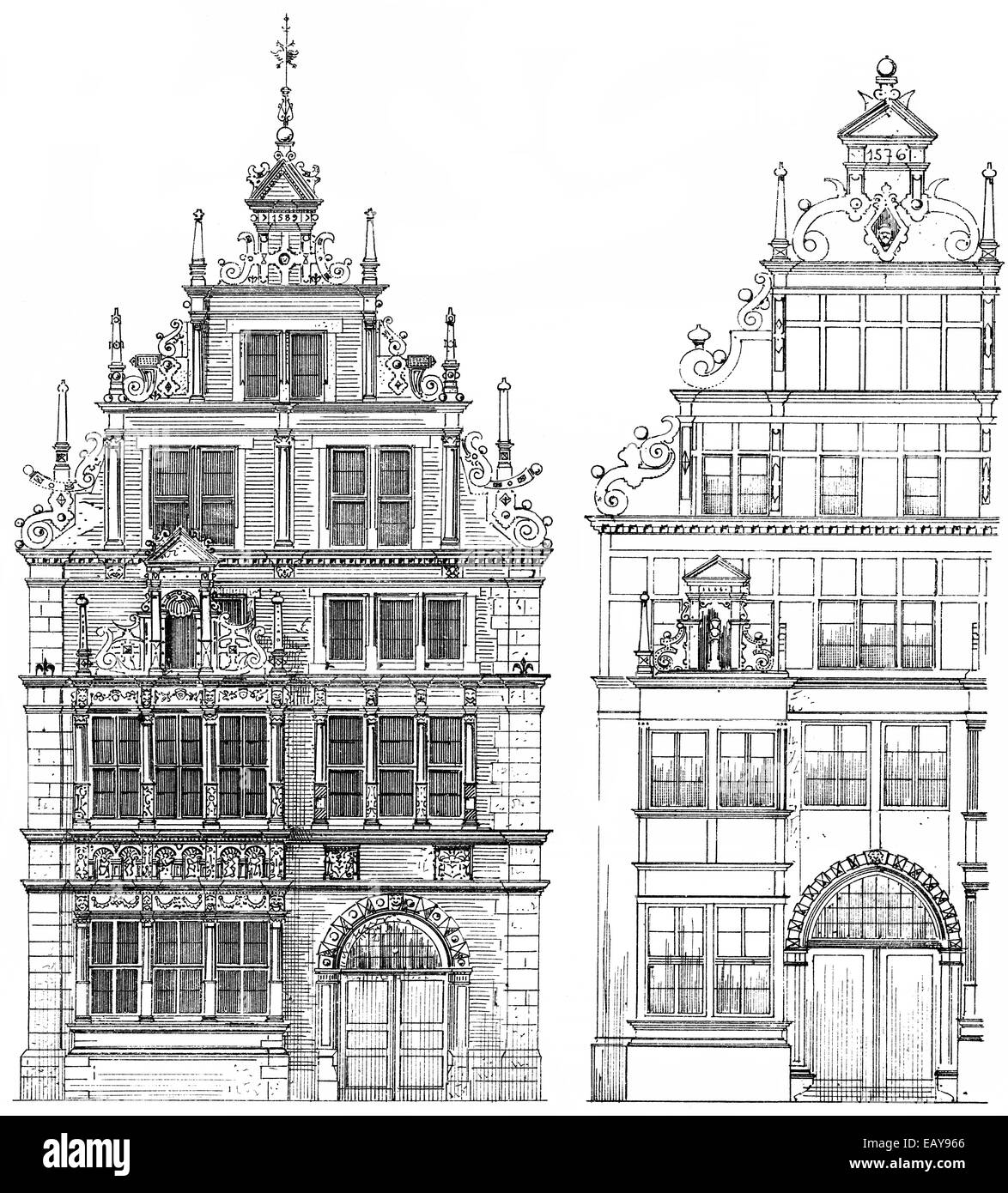 19th Century Architecture Drawing
