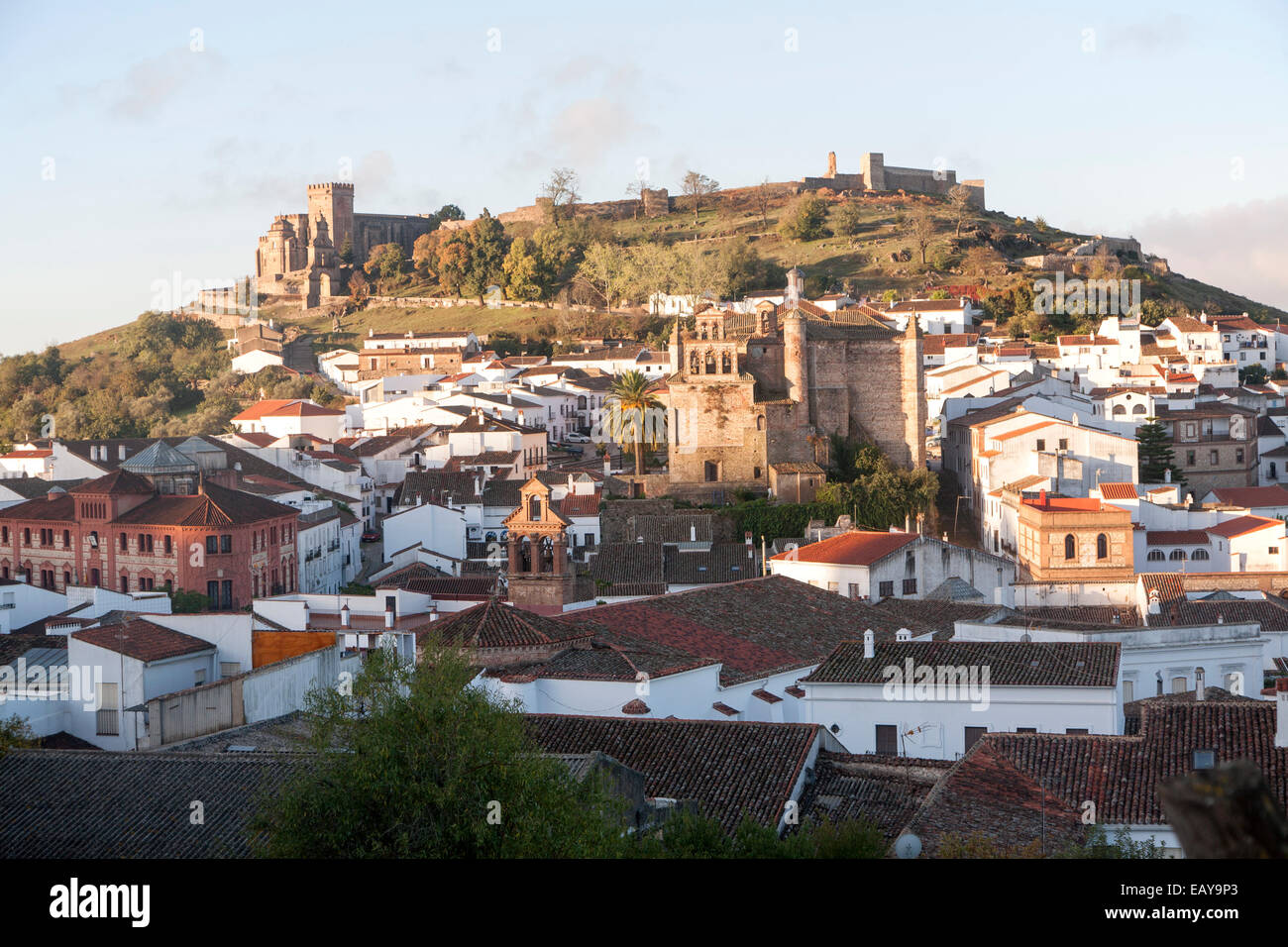 Historic castle over the town of aracena hi-res stock photography and ...