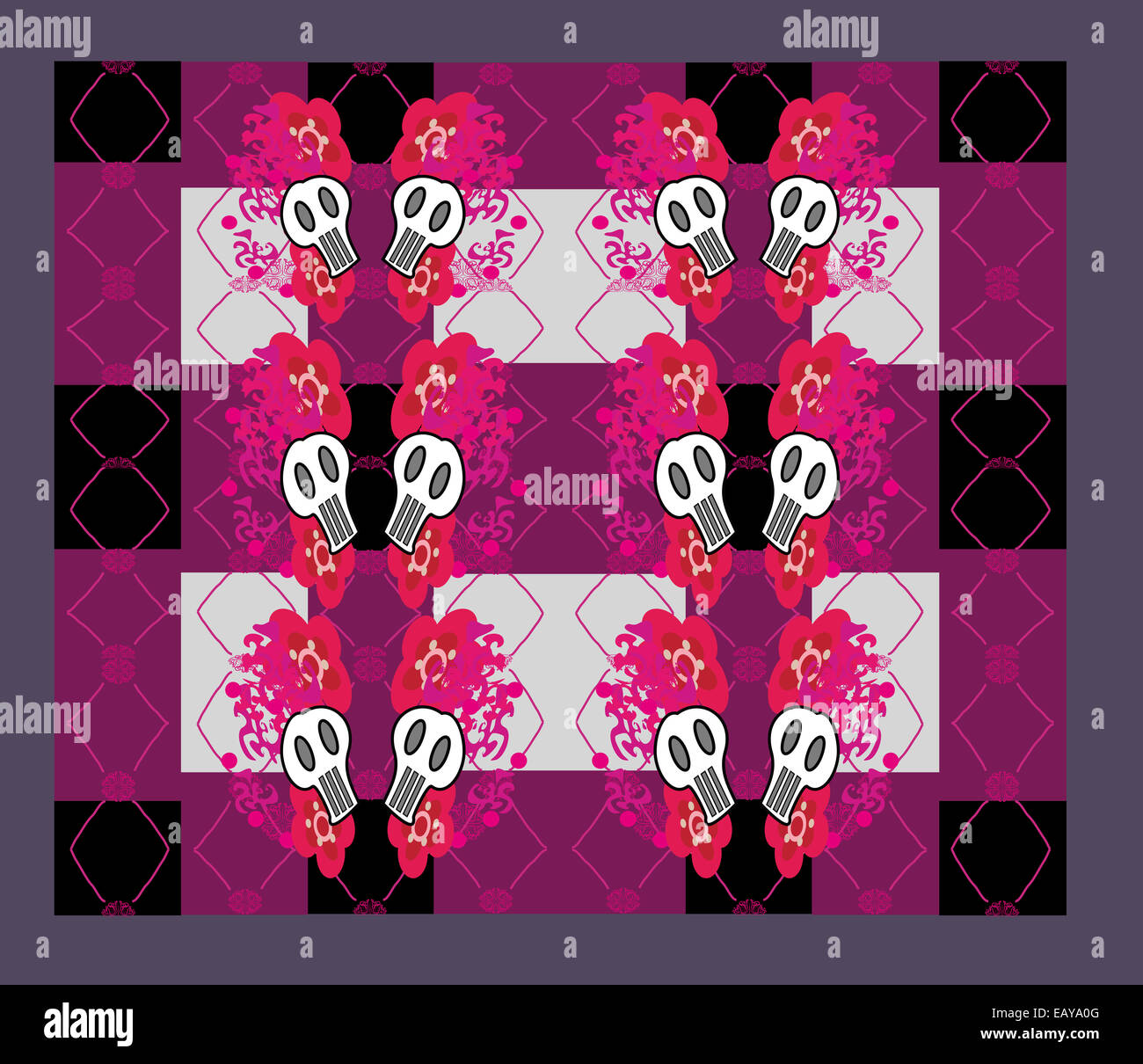 Abstract emo pattern Stock Photo - Alamy