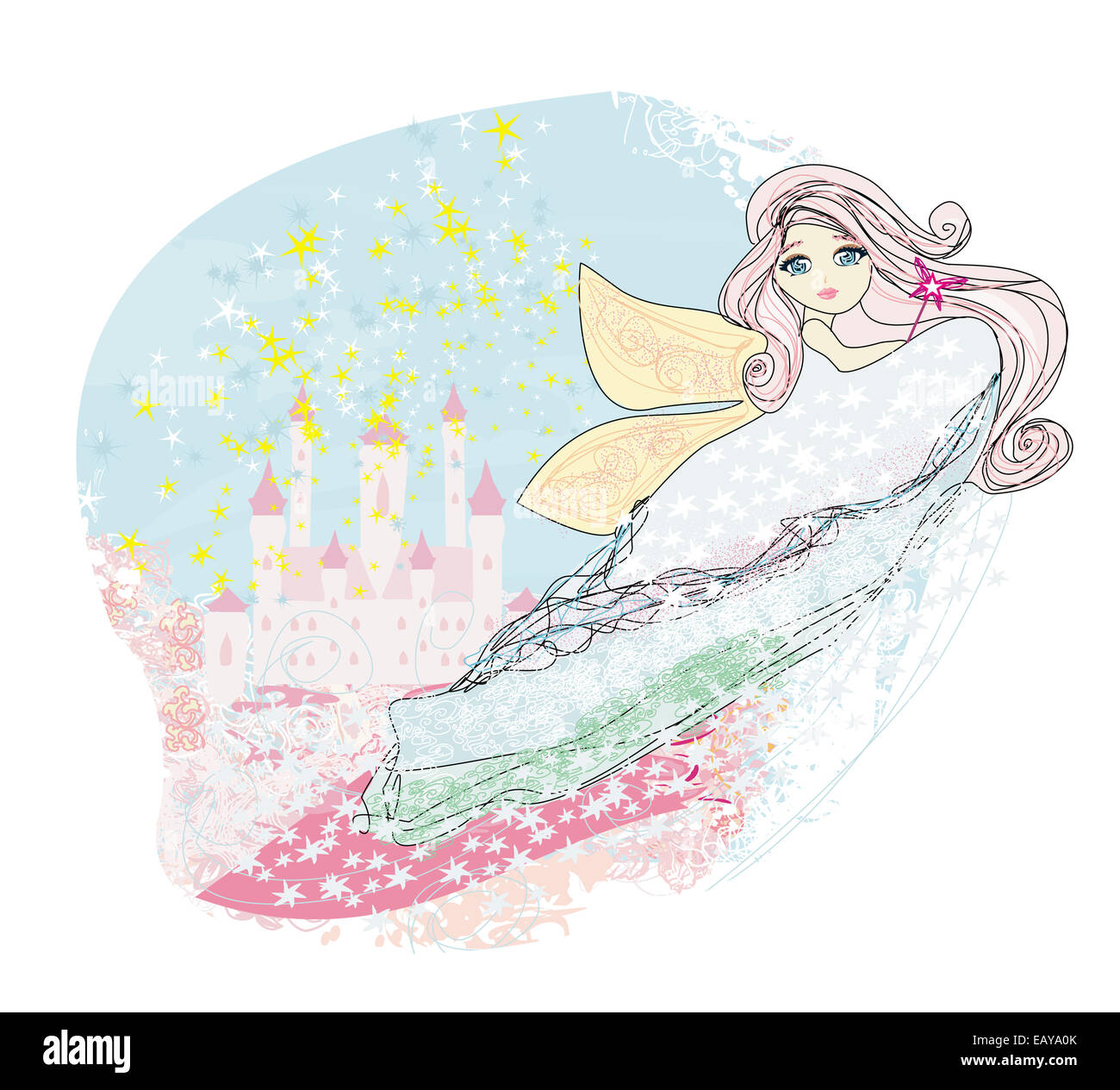 Magic Fairy Tale Princess Castle Stock Photo - Alamy