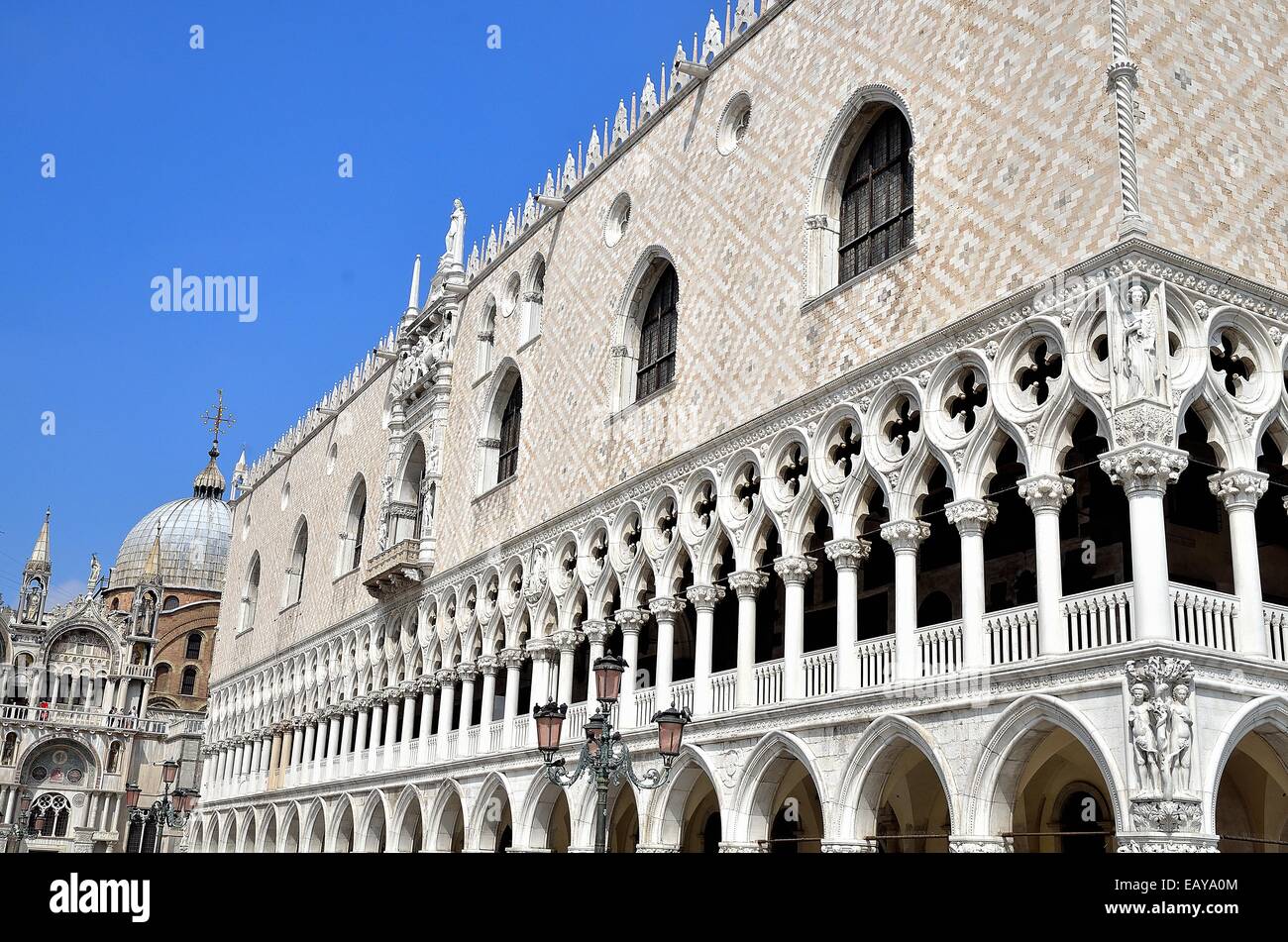 Ancient typical buildings of Venice Stock Photo - Alamy