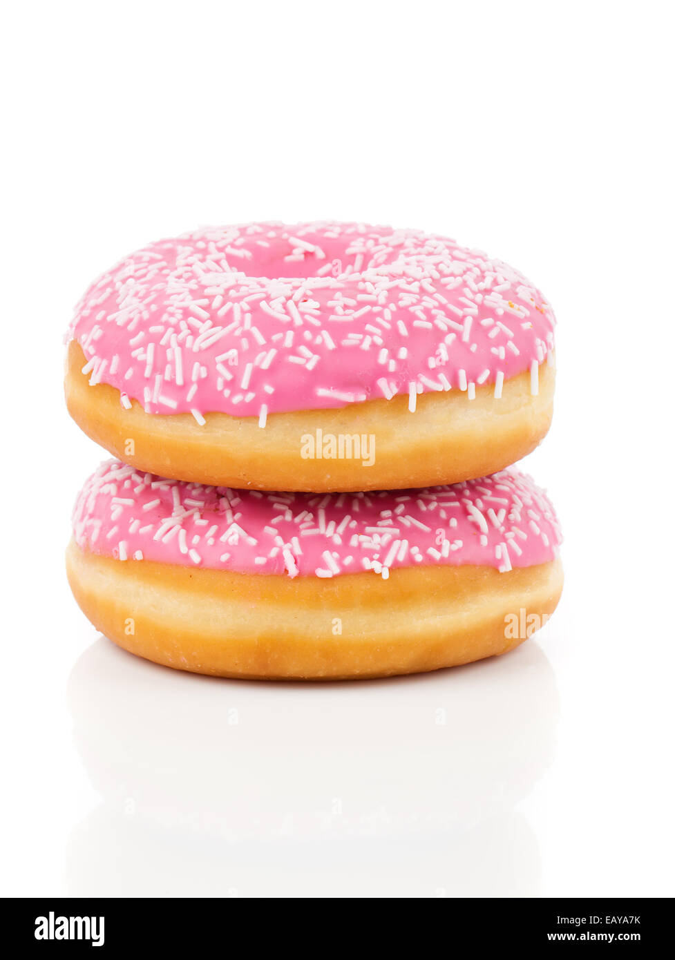 Pink iced donut hi-res stock photography and images - Alamy