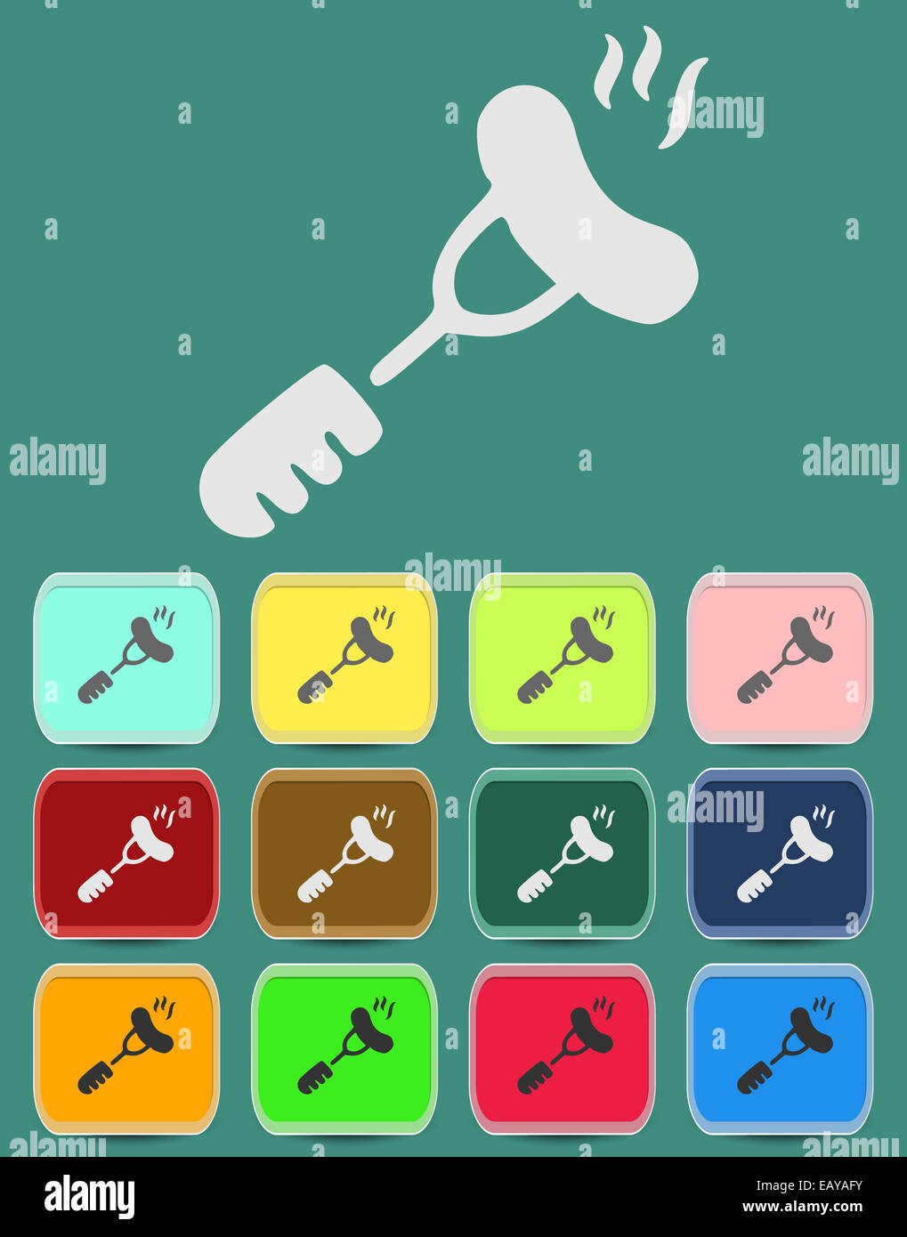 modern sausage sign Stock Photo - Alamy