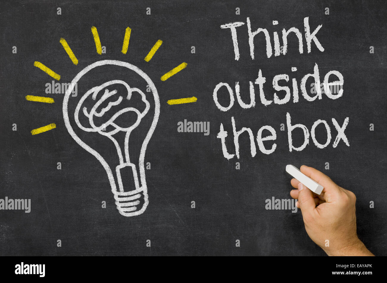 Box think outside light hi-res stock photography and images - Alamy