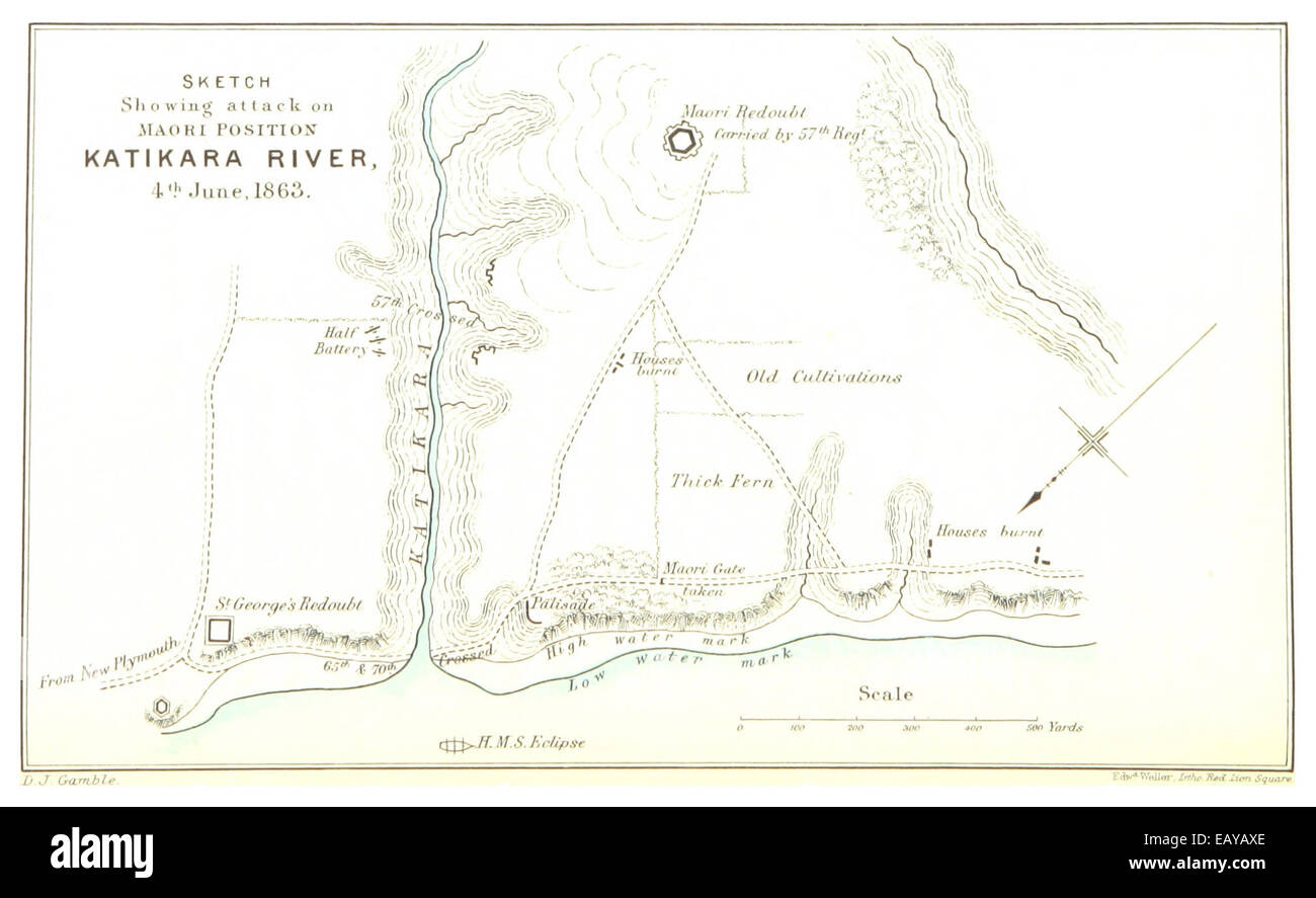 This 1873 illustration by Alexander depicts the Katikara River ...