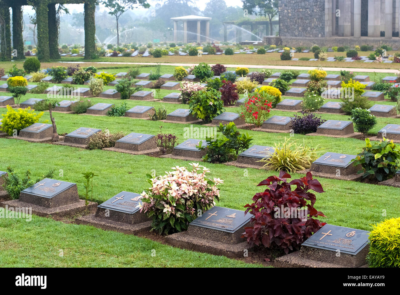 Htauk Kyant war cemetery is the largest of the three war cemeteries in ...