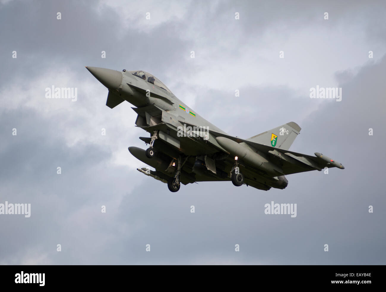 Eurofighter Typhoon FRG4 Military Fast Jet Fighter. SCO 9168 Stock ...