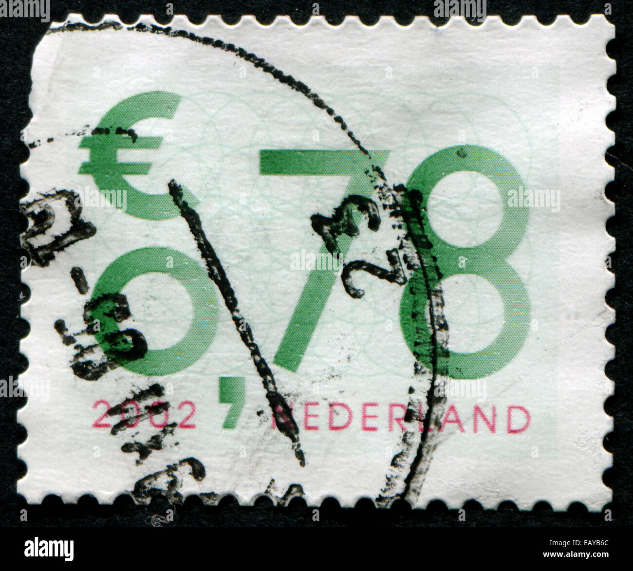 NETHERLANDS - CIRCA 2002: 78 cent Netherlands post stamp shows numerous ...