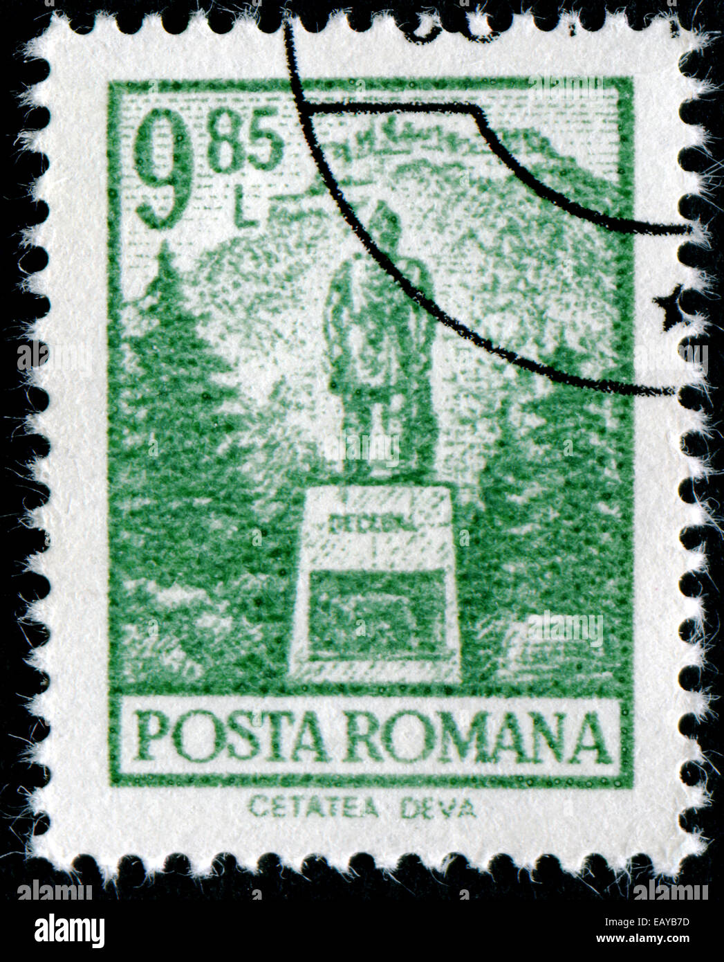 ROMANIA - CIRCA 1972: A stamp printed in Romania from the "Definitives ...