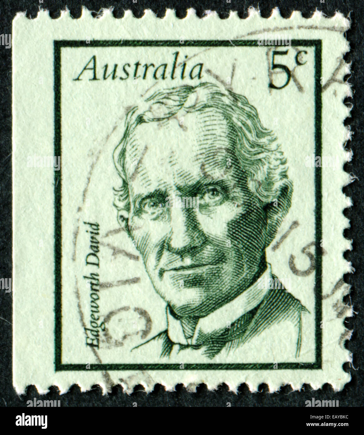 AUSTRALIA - CIRCA 1968:A Cancelled postage stamp from Australia ...