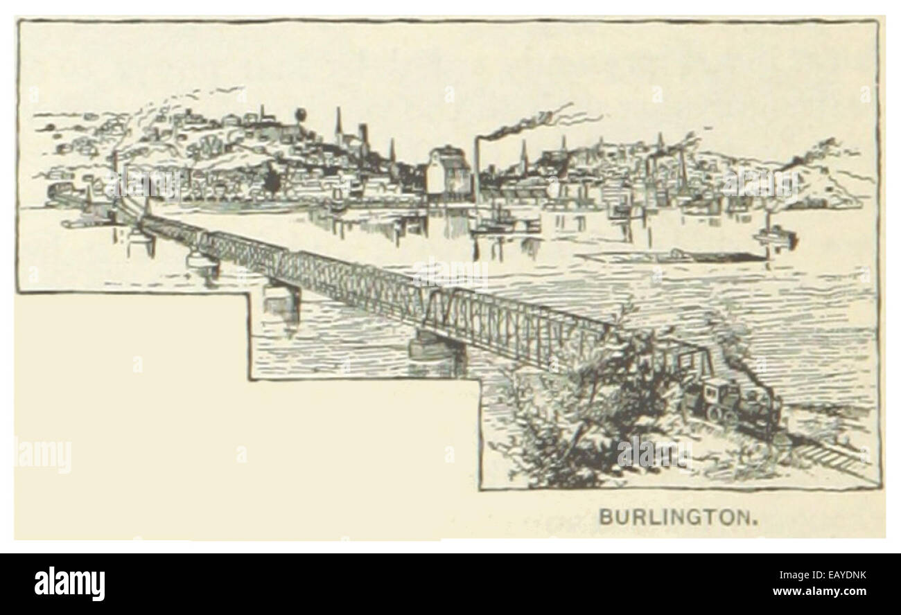 This 1891 map of Burlington, Iowa, showcases the city's layout during ...