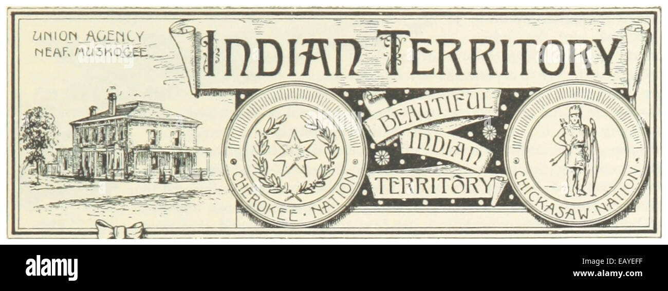 Indian territory map oklahoma hi-res stock photography and images - Alamy