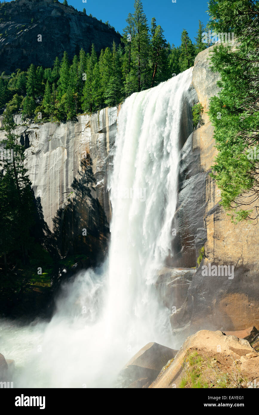Waterfalls in Yosemite National Park in California Stock Photo - Alamy