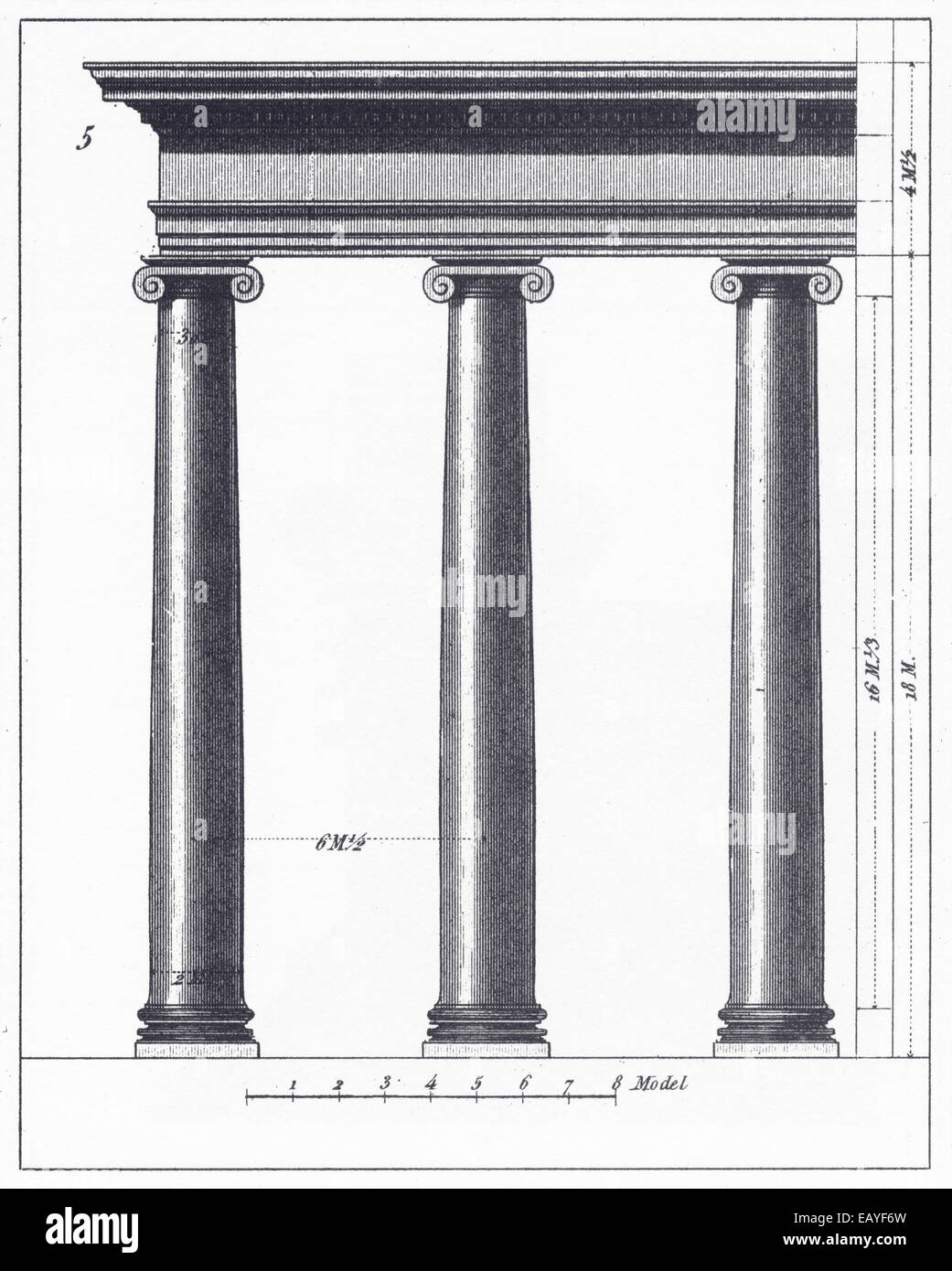 Diagram of doric columns hi-res stock photography and images - Alamy