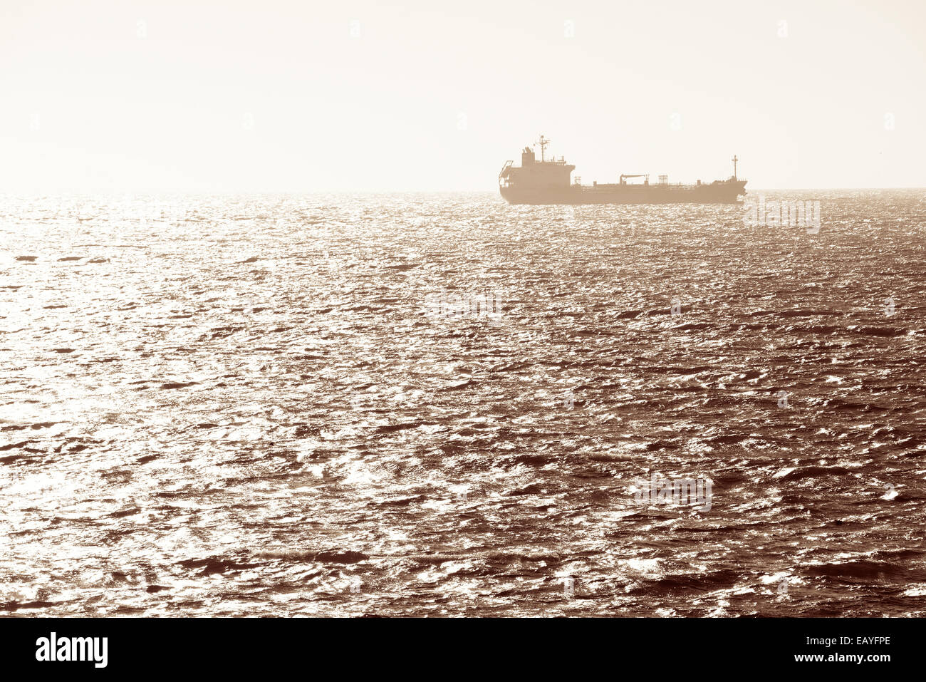 Cargo ship in Pacific Ocean in San Francisco Stock Photo - Alamy