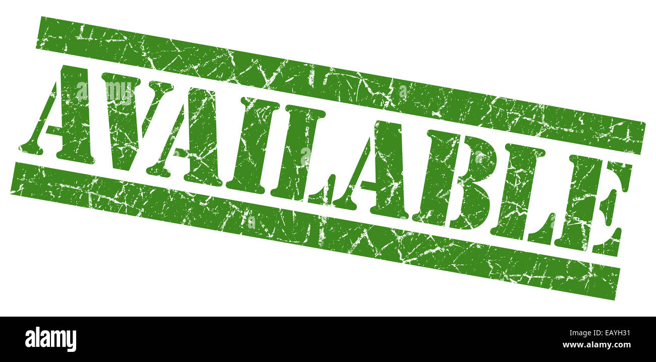 Available grunge green stamp Stock Photo - Alamy