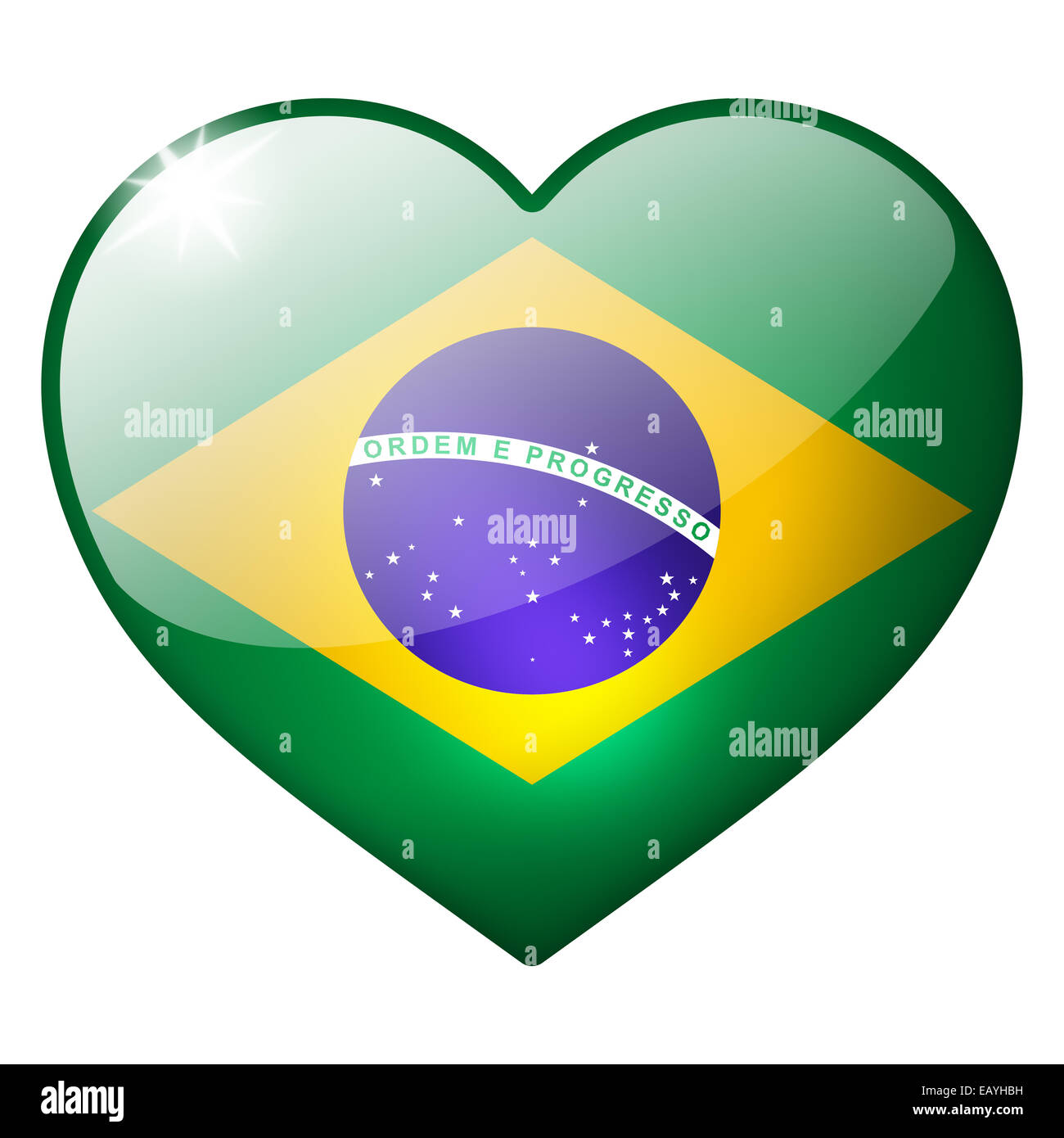 I love brazil flag hi-res stock photography and images - Alamy