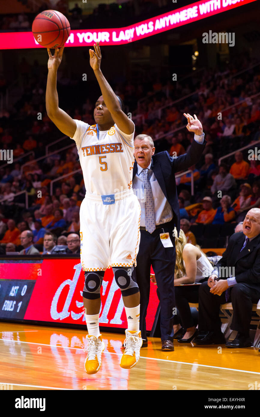 Knoxville, USA. 21st Nov, 2014:Ariel Massengale #5 of the Tennessee ...
