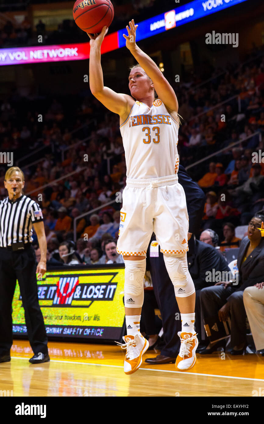 Knoxville, USA. 21st Nov, 2014:Alexa Middleton #33 of the Tennessee ...